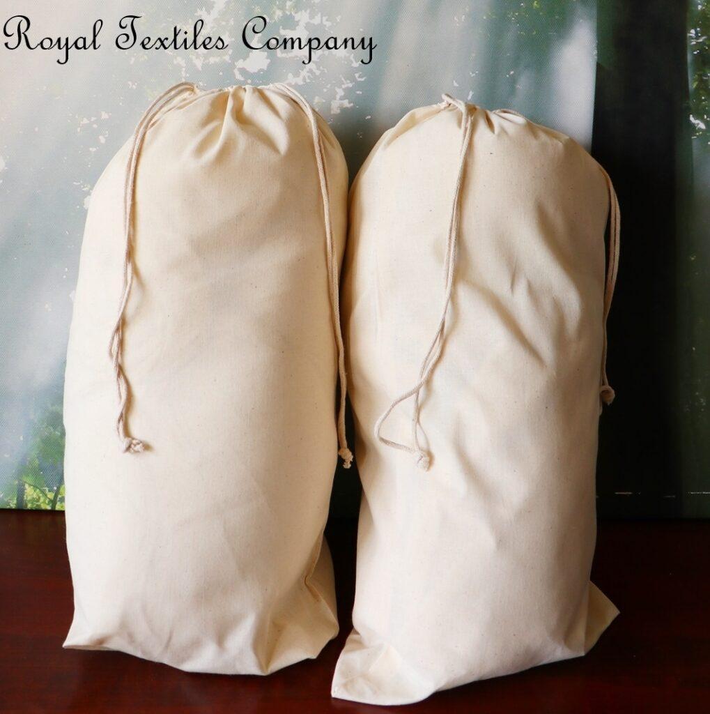 Natural Cotton Drawstring Bags - W25cm*H30cm (10x12inches)